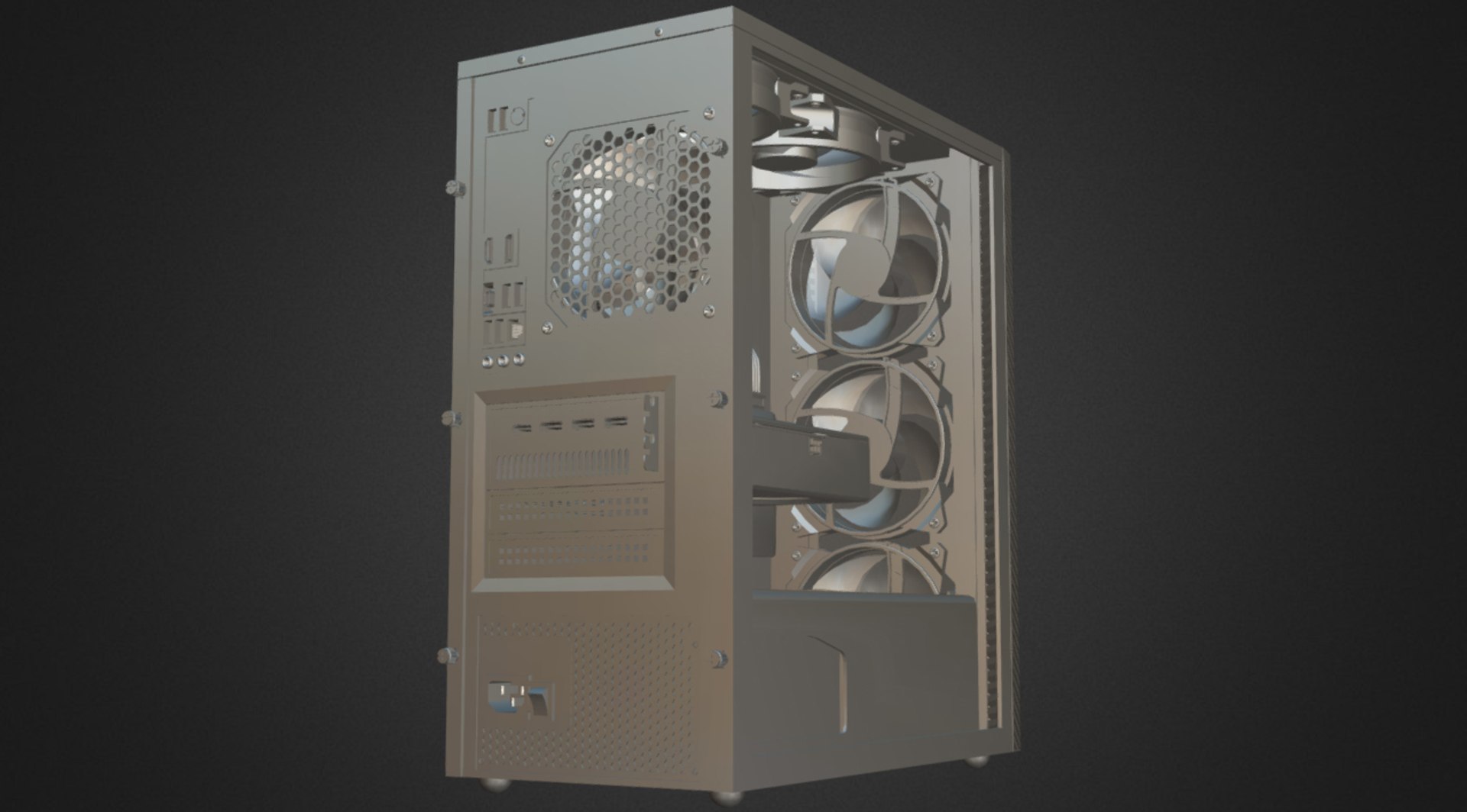 Gaming PC 3D model - TurboSquid 1811513
