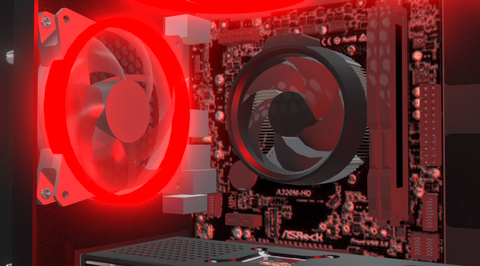 Gaming PC 3D model - TurboSquid 1811513