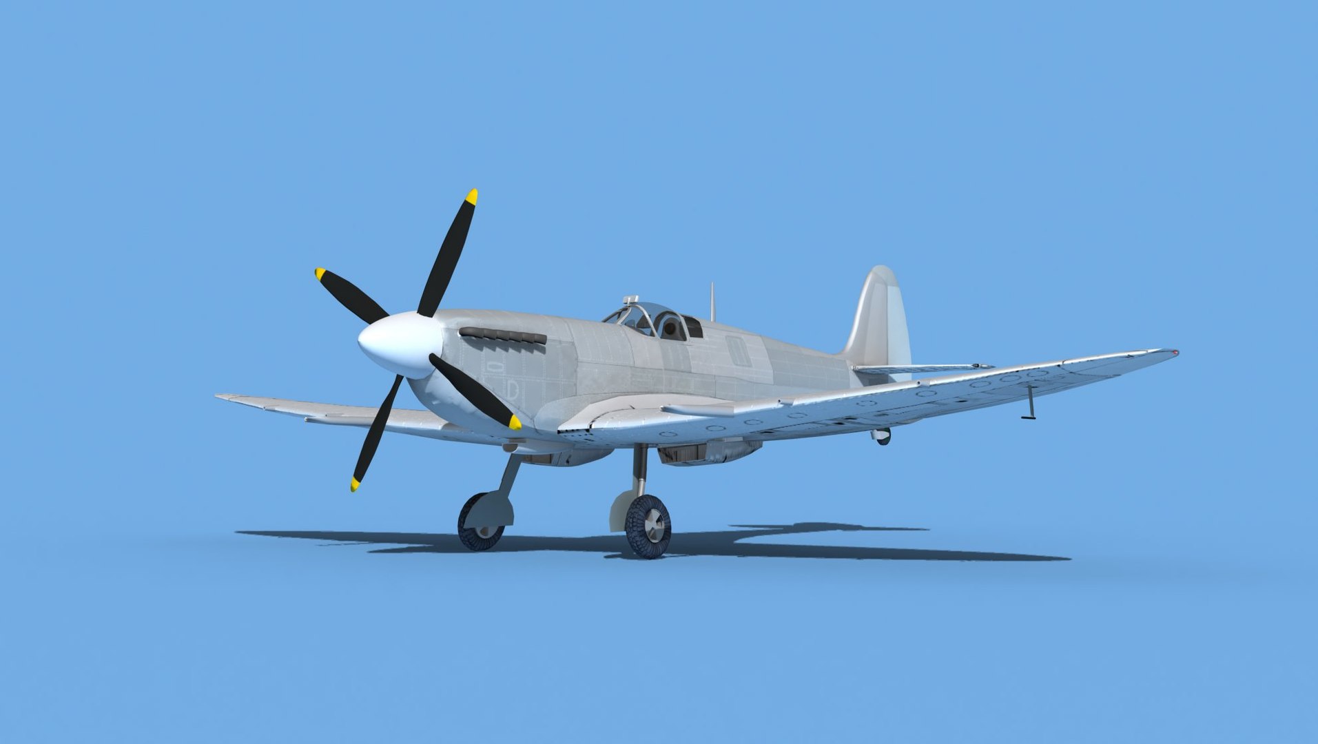 Supermarine Spitfire Mk IXb V00 3D Model - TurboSquid 1756958