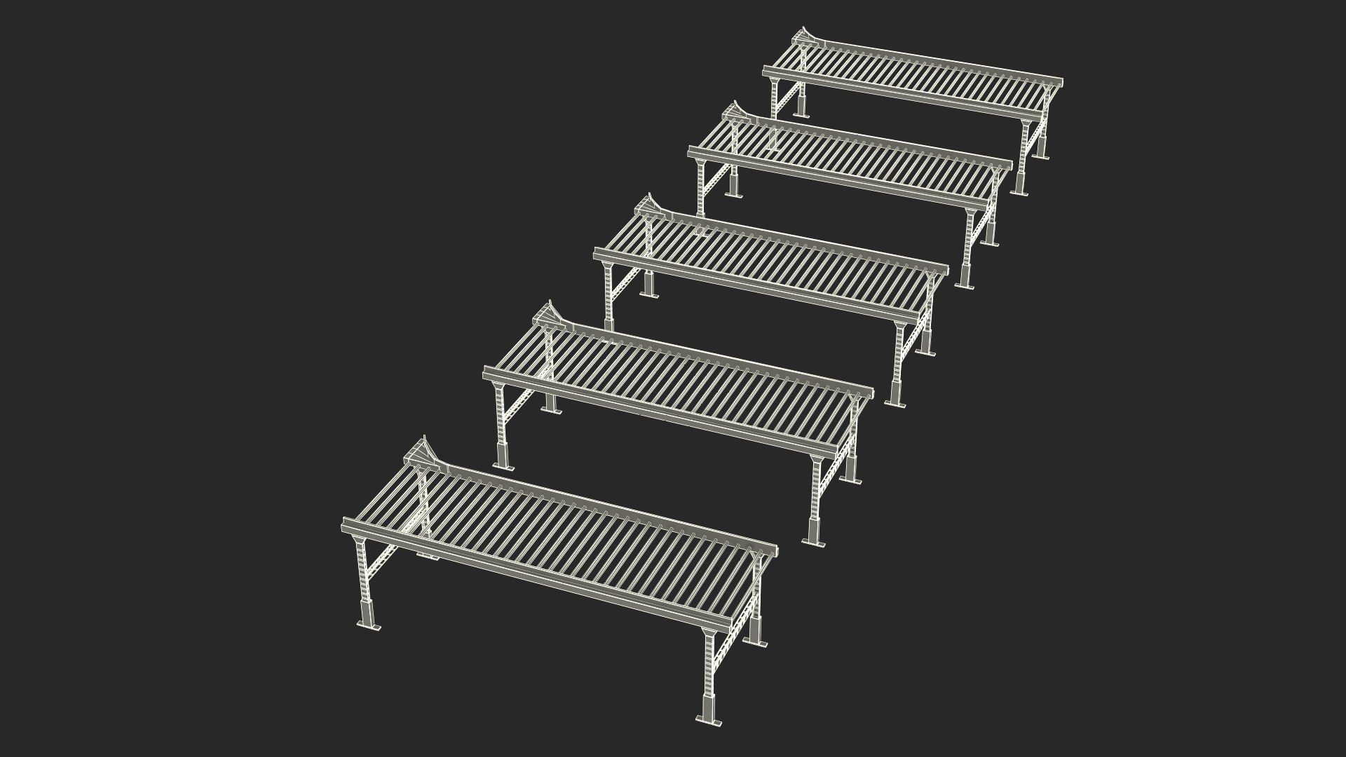 Factory Roller Table 3D Model - TurboSquid 2323130