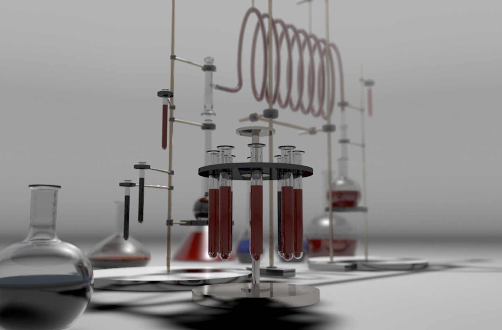 Test Tubes 3d Model