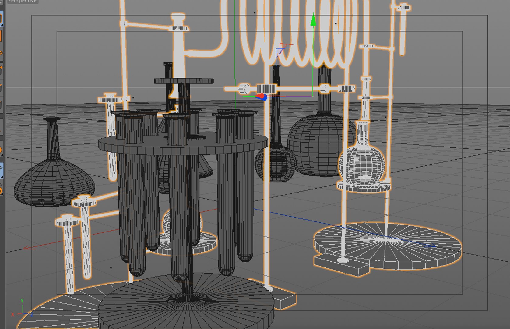 Test Tubes 3d Model