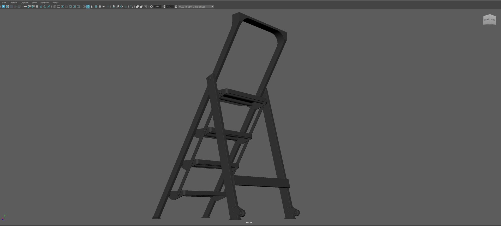3D Ladder Rigged - MAYA And Blender Model - TurboSquid 2389523