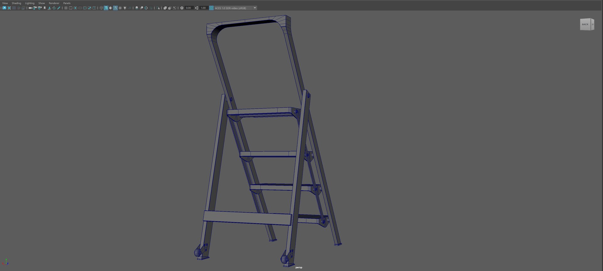 3D Ladder Rigged - MAYA And Blender Model - TurboSquid 2389523