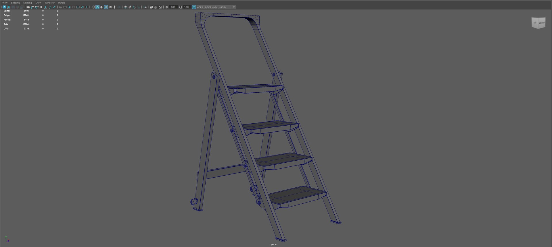 3D Ladder Rigged - MAYA And Blender Model - TurboSquid 2389523