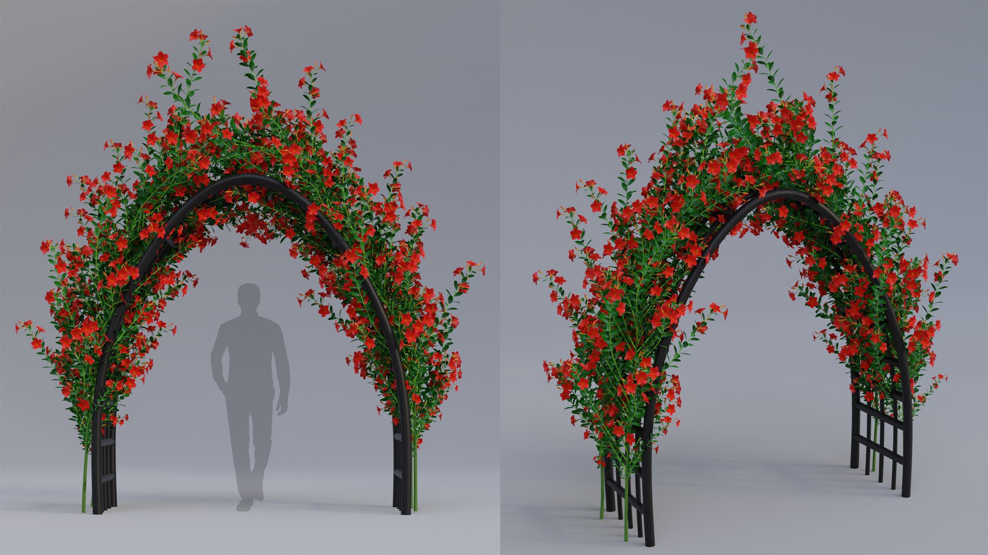 3D 3d Gate With Flower 01 - TurboSquid 2081974