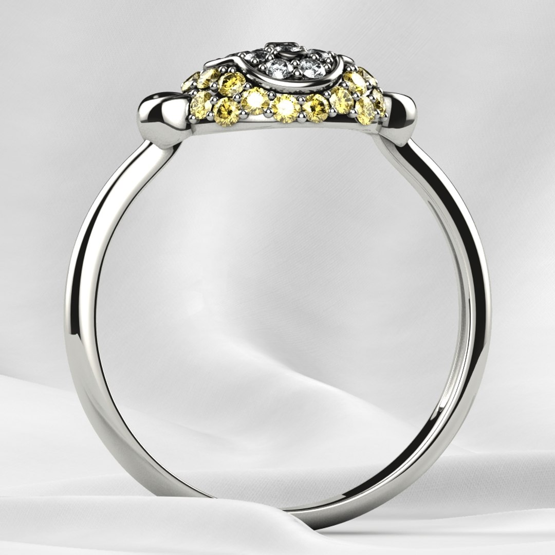 3D Monkey Gold Ring - TurboSquid 1809798