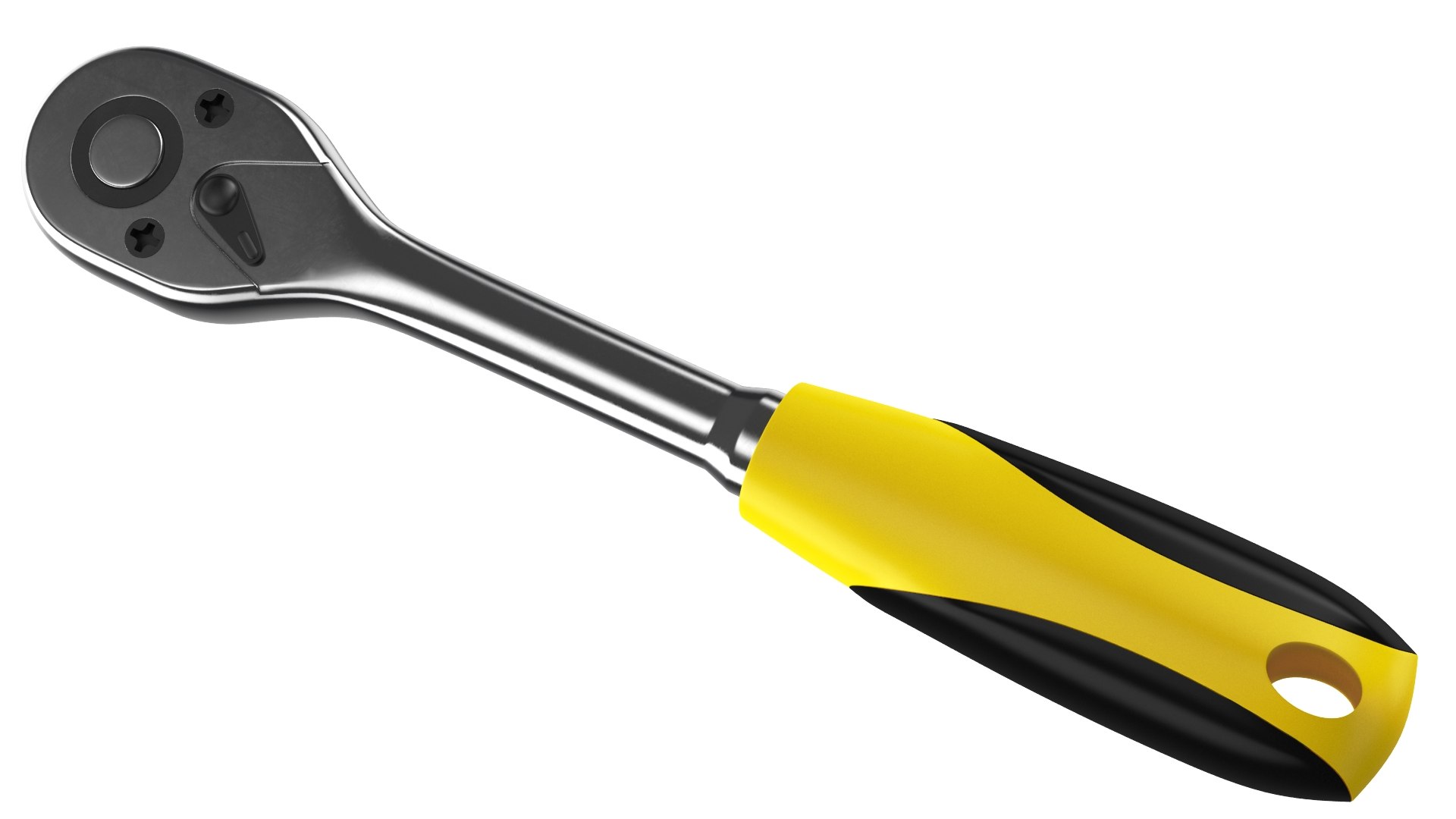 Detailed Yellow Socket Wrench 3D - TurboSquid 2156647