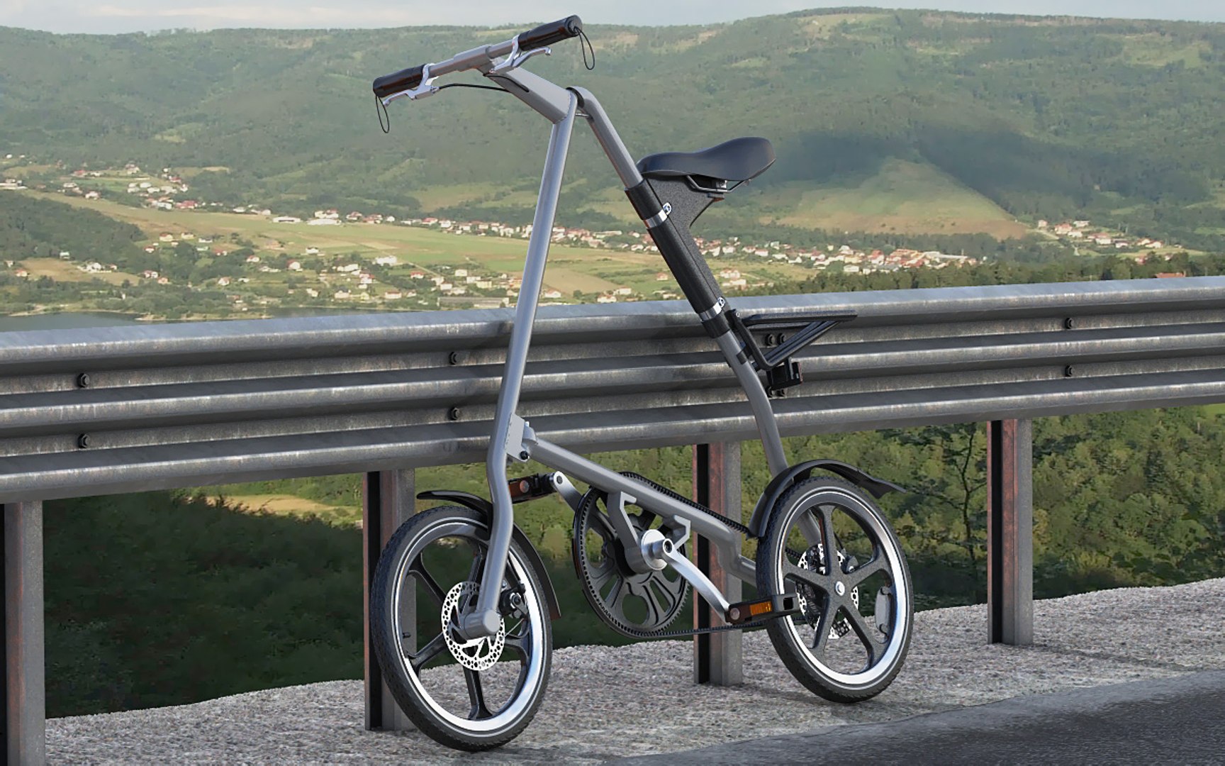 Strida Lt Bike 3d Model