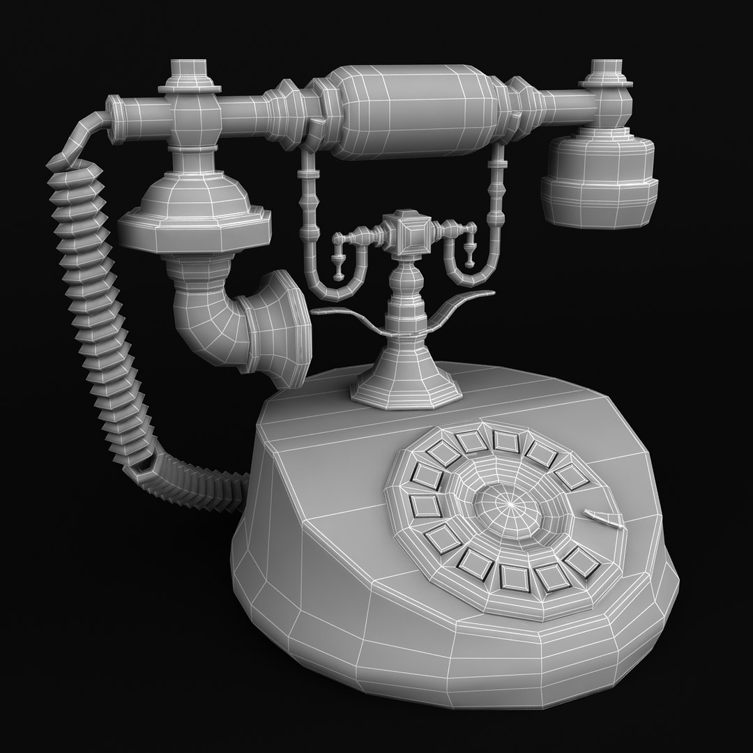 Vintage Telephone Phone 3ds