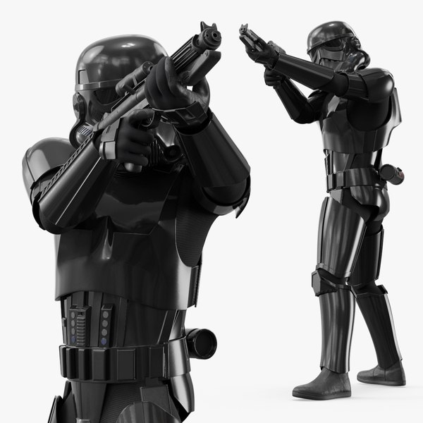 modelo 3d Soldado de las sombras de Star Wars con pose de disparo de ...