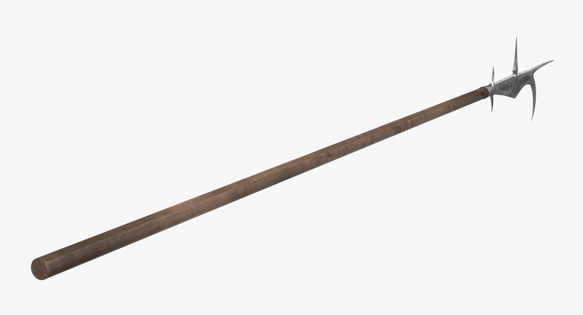 3d Model Guisarme Pole Weapon