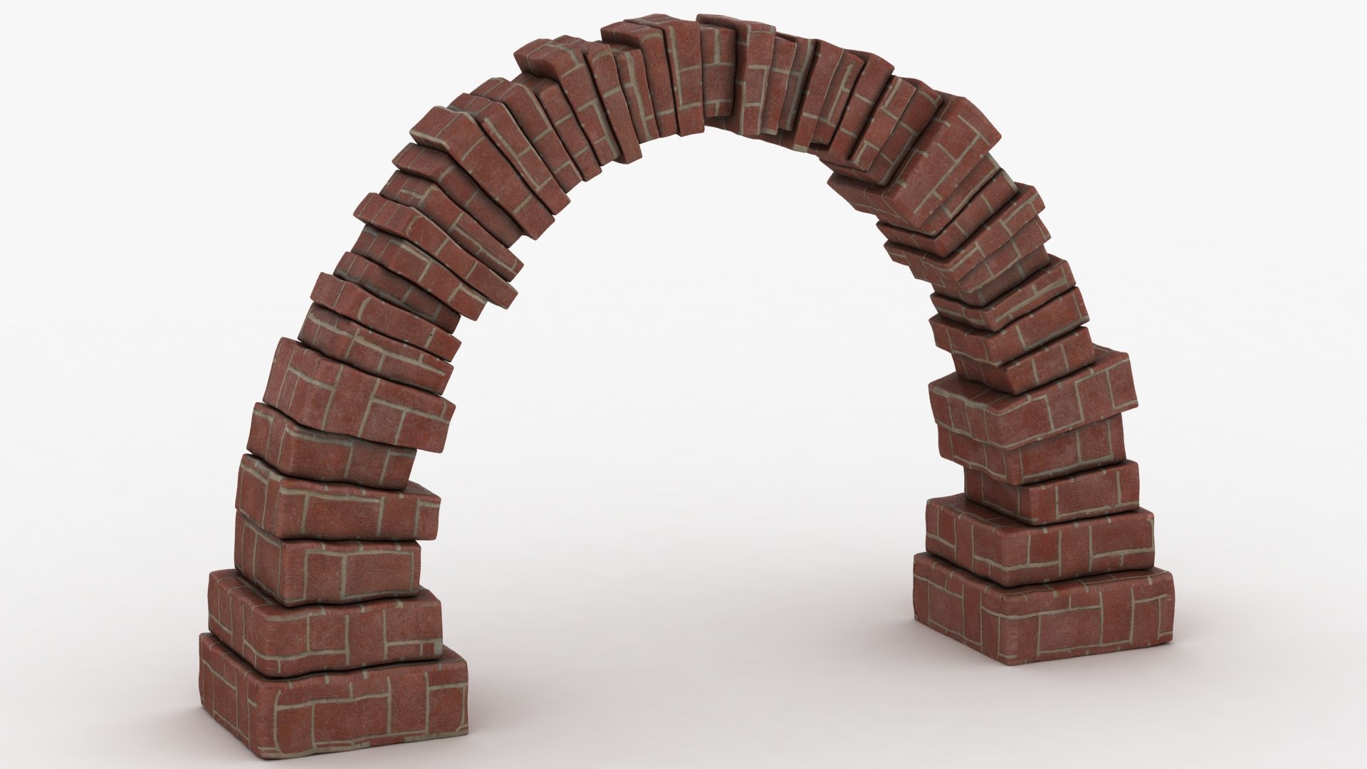 Realistic Brick Arch 3D - TurboSquid 1563678