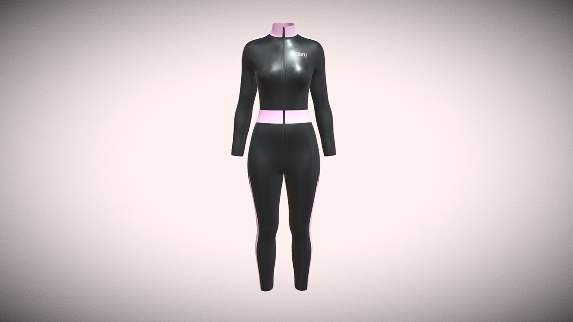 3D Ladies Swimming Tracksuit In Low Poly - TurboSquid 2390013
