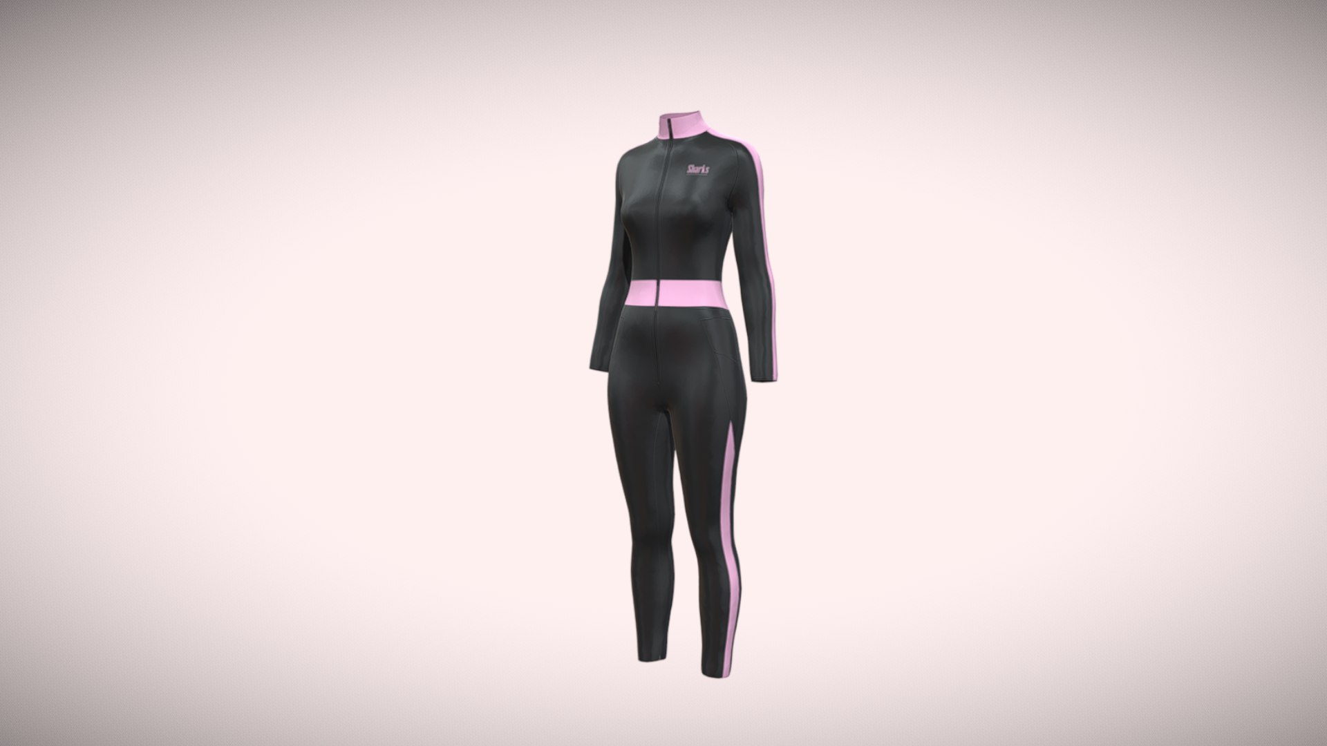 3D Ladies Swimming Tracksuit In Low Poly - TurboSquid 2390013