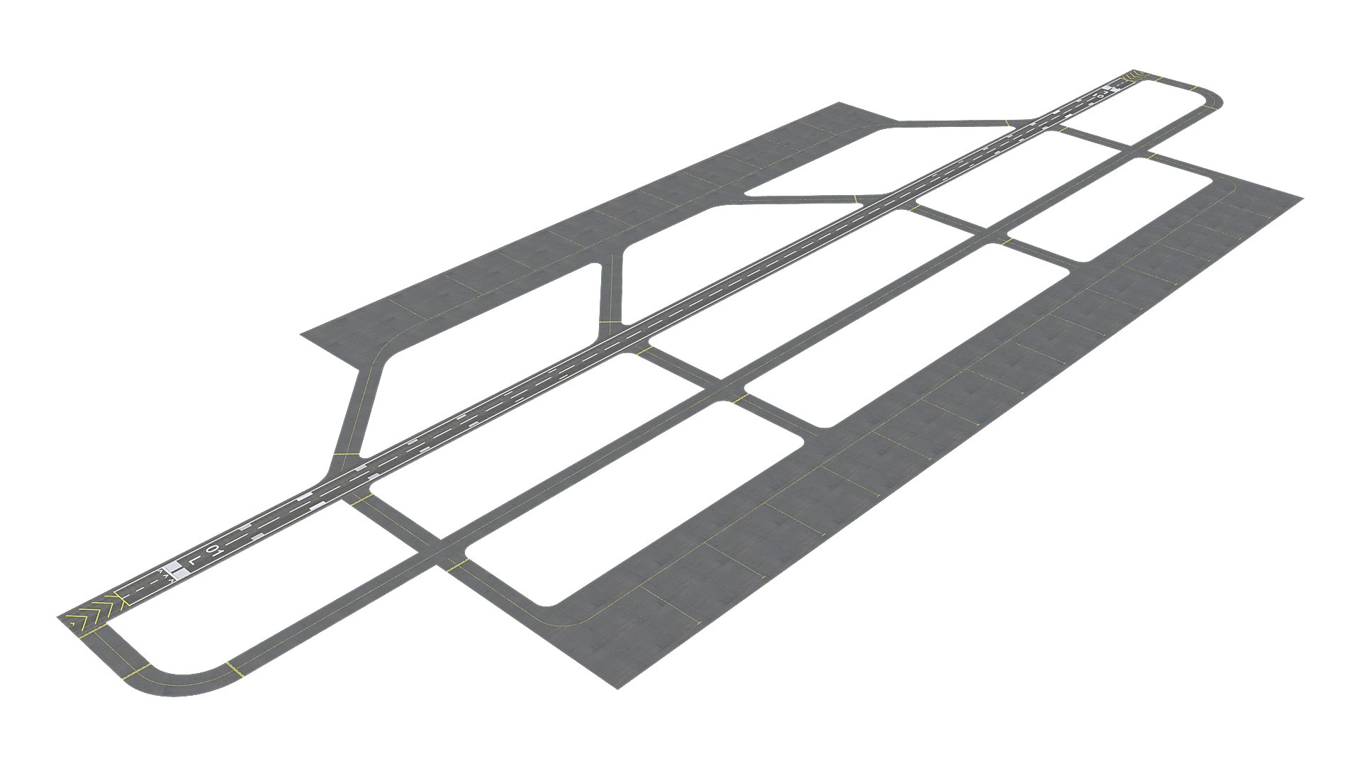 Airport Runway 3D Model - TurboSquid 1861241