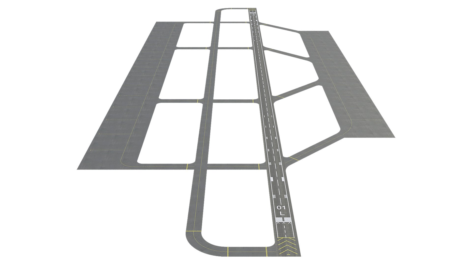 Airport Runway 3D Model - TurboSquid 1861241