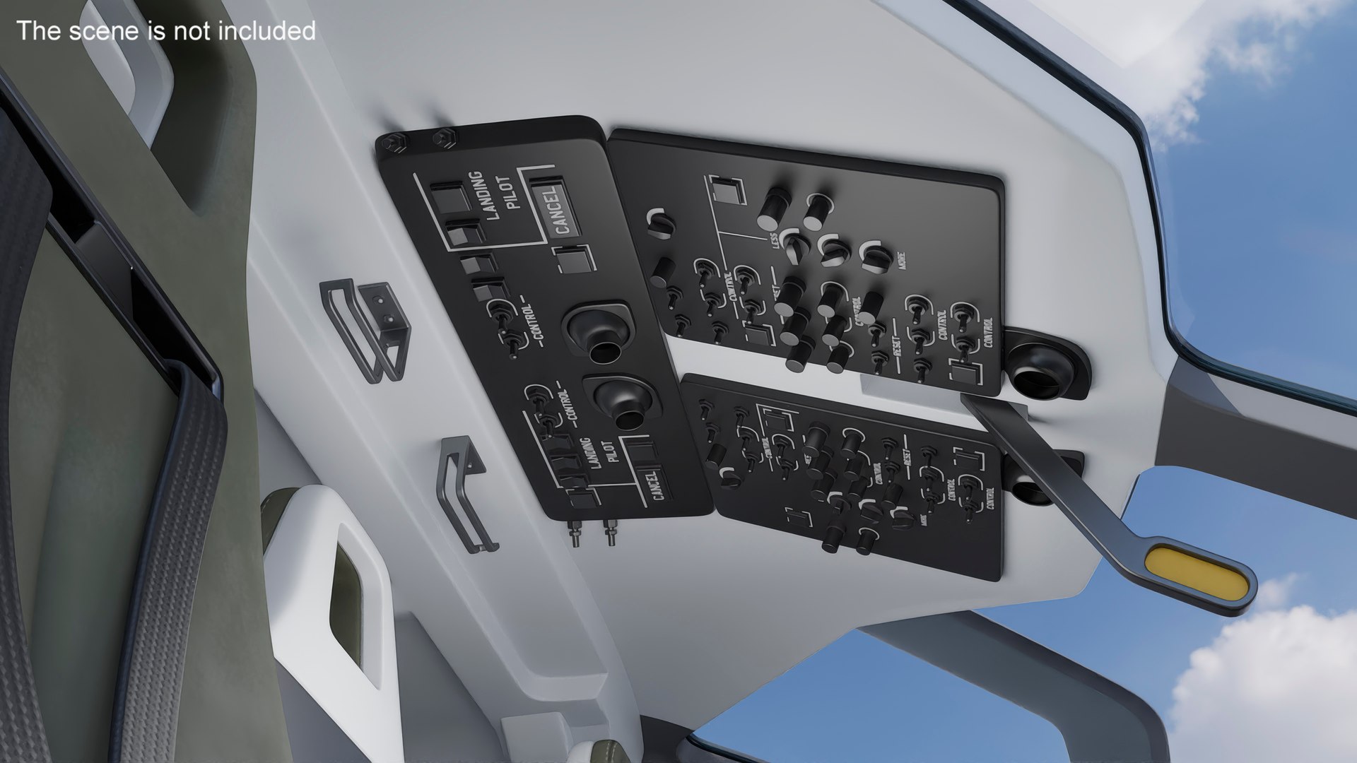 3D Private Helicopter Control Panels - TurboSquid 2310356