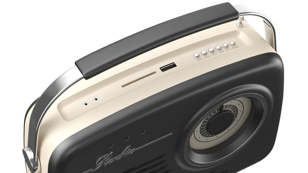 Five Vintage Black Electronics model - TurboSquid 1796547