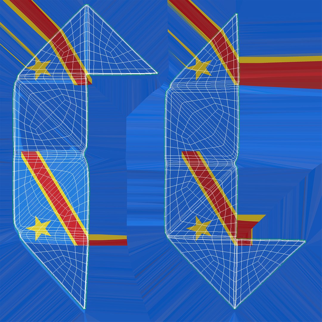 Flag folded triangle democratic model - TurboSquid 1601362