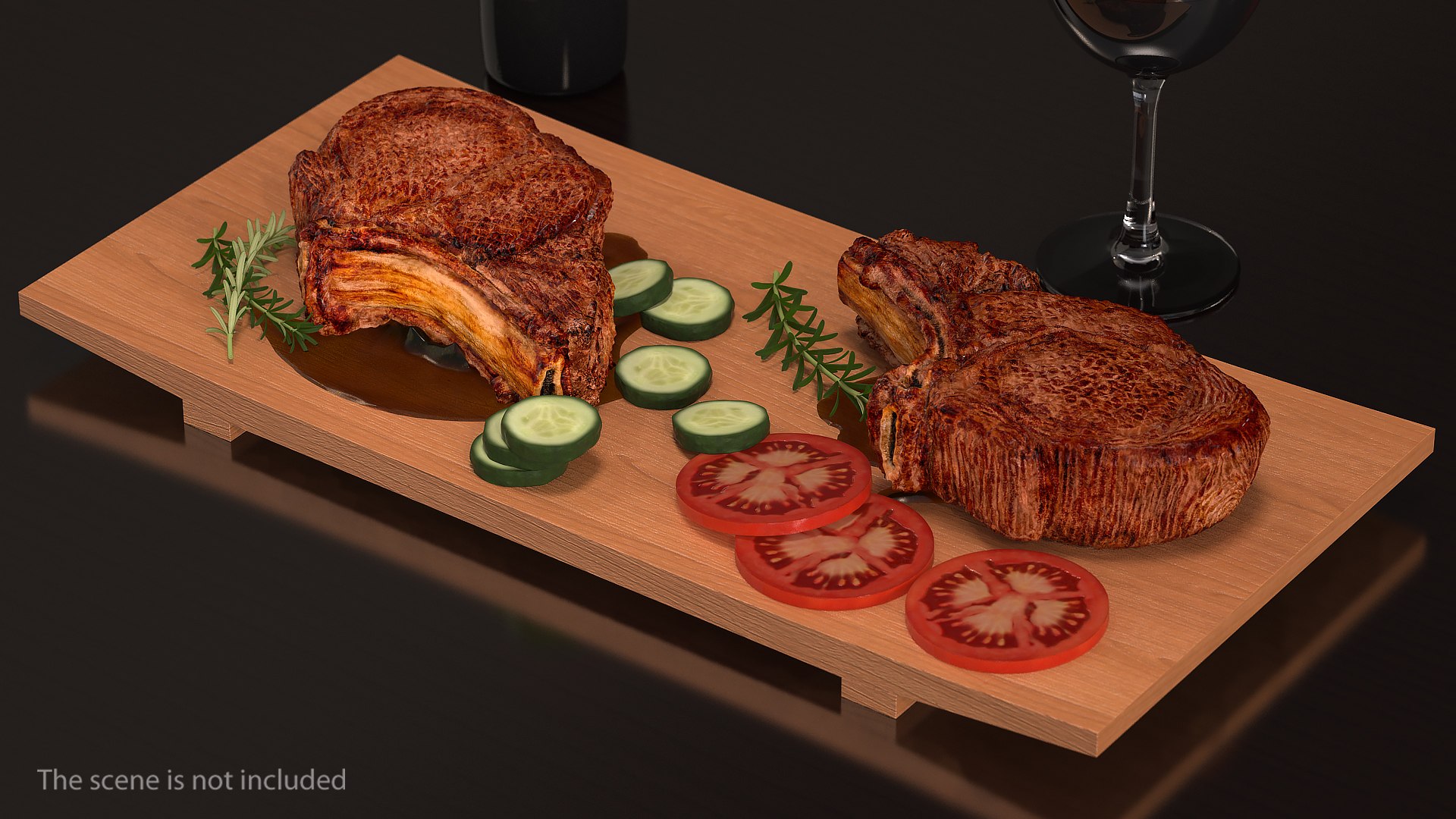 3D Smoked Bone Ribeye Steak - TurboSquid 1409455