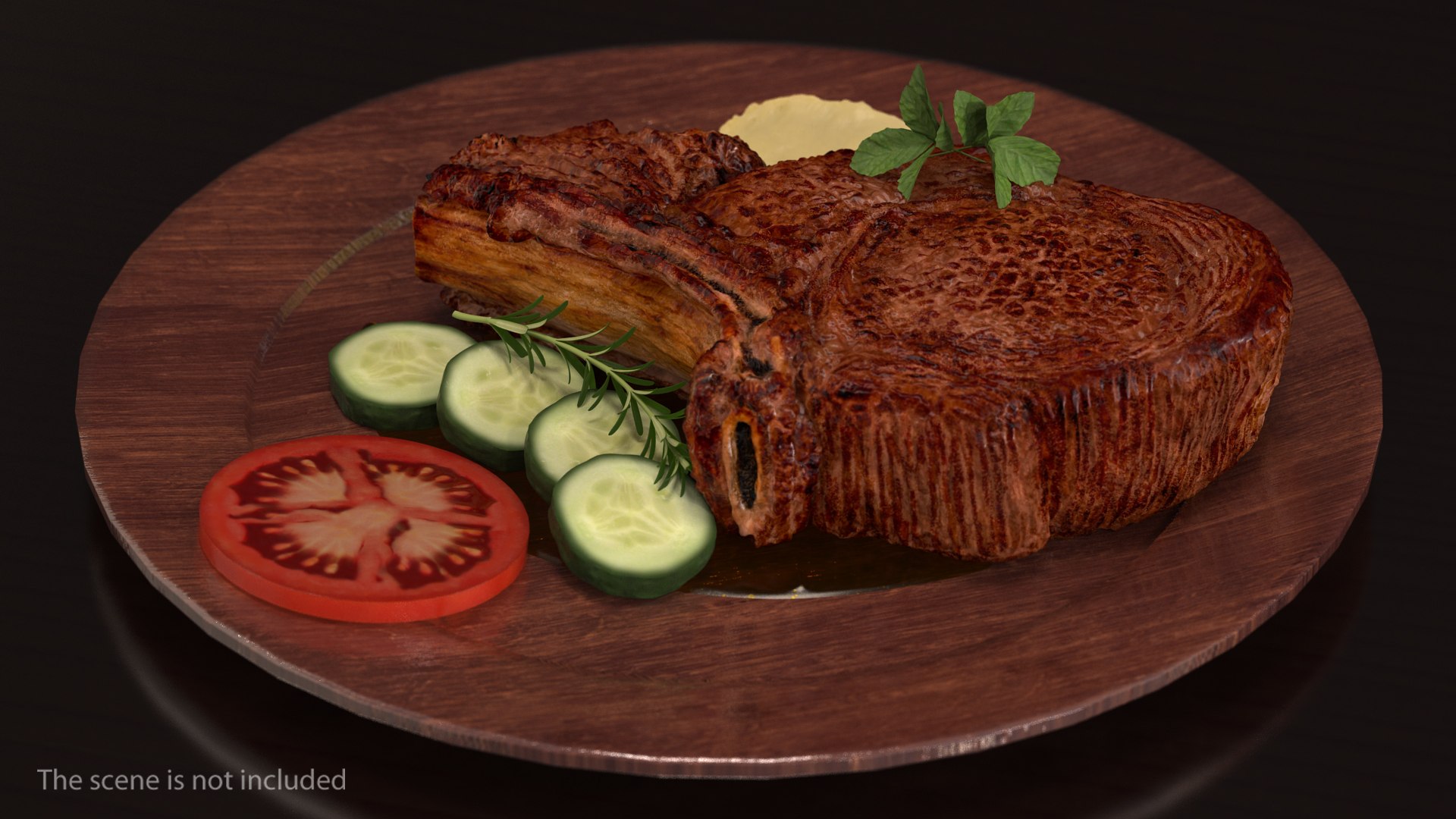 3D Smoked Bone Ribeye Steak - TurboSquid 1409455