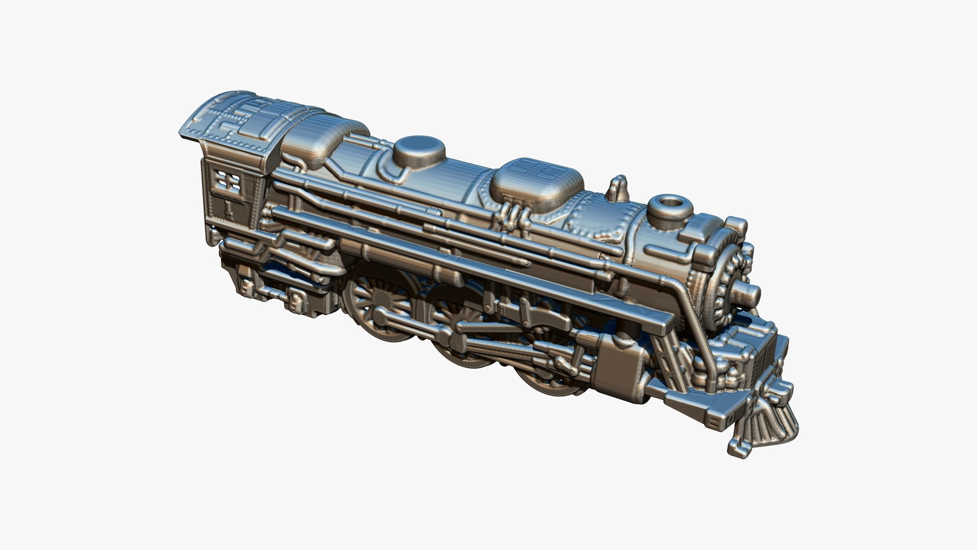 3D Steam Engine Locomotive - TurboSquid 1758076