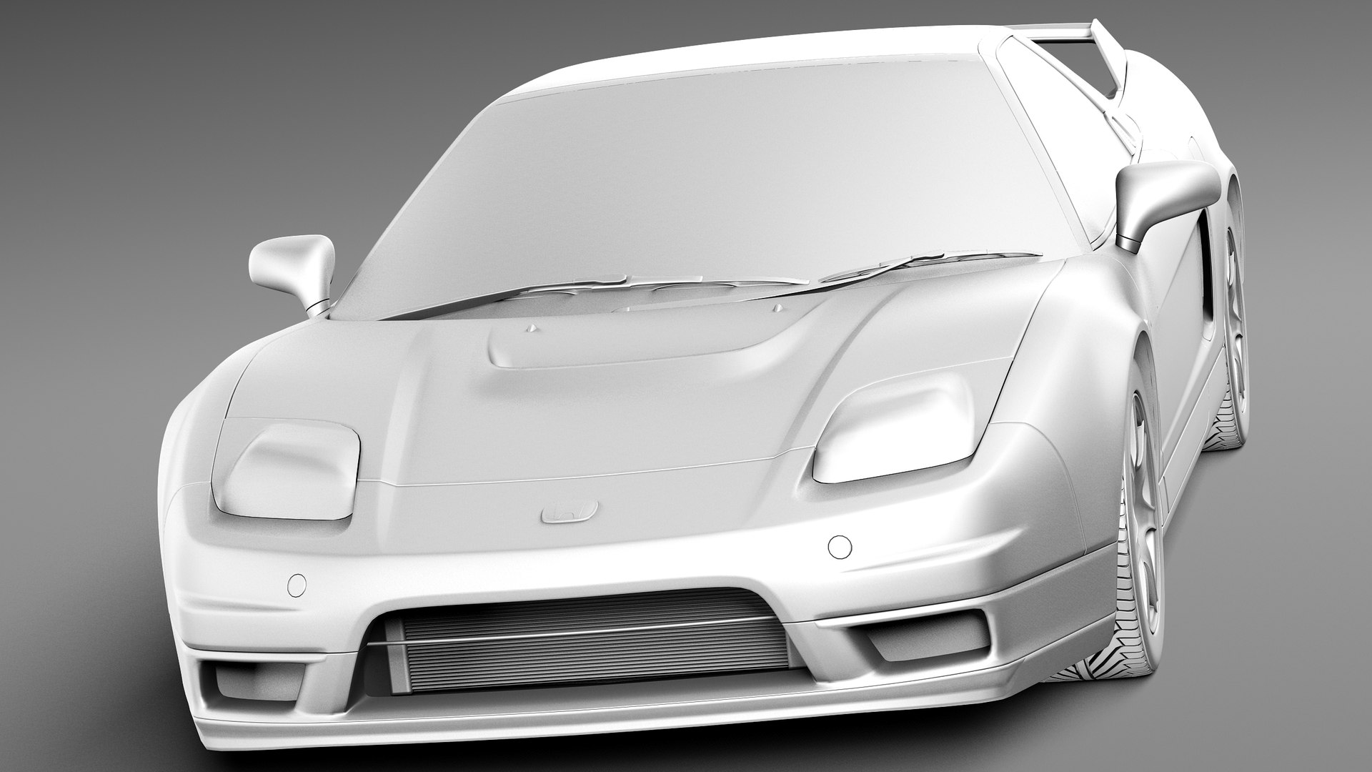 honda car sport r 2005 3d model