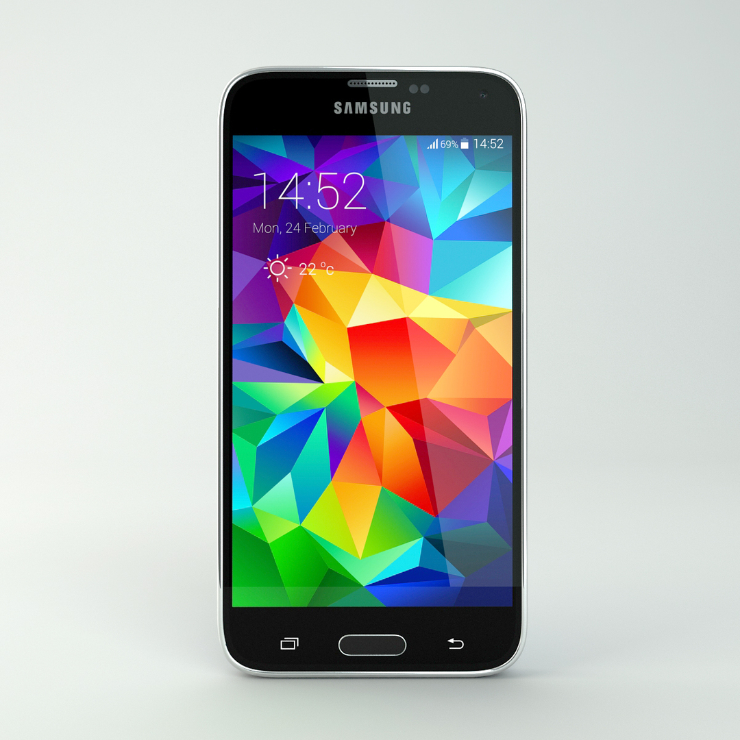 3d samsung galaxy s5 mobile phone model