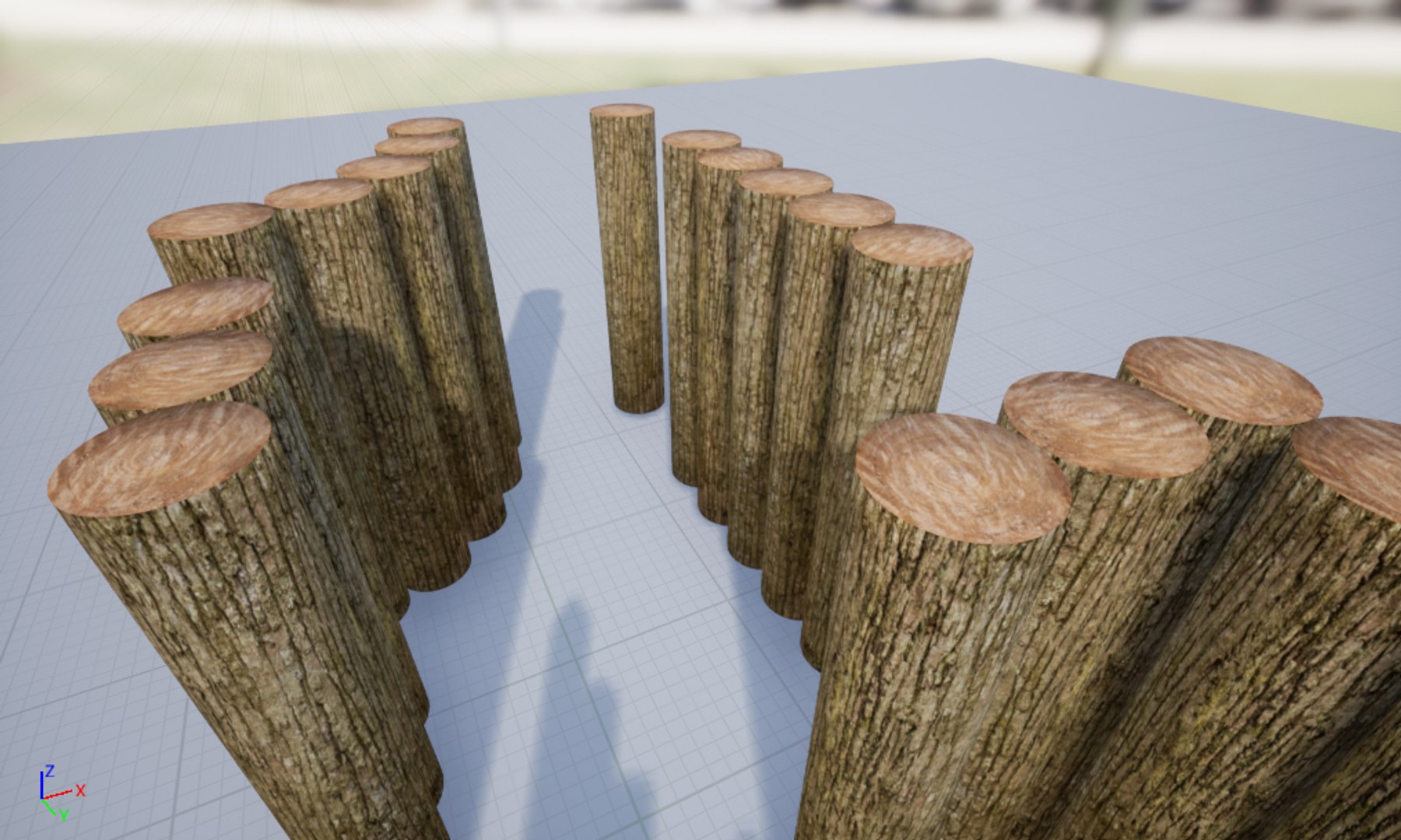 Stockades medieval 3D model - TurboSquid 1269724