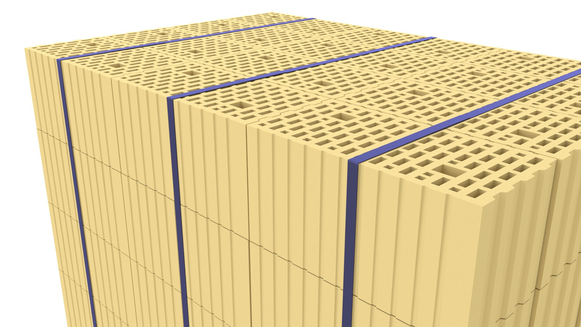 Pallet With Block Brick 19 3D Model - TurboSquid 2003191