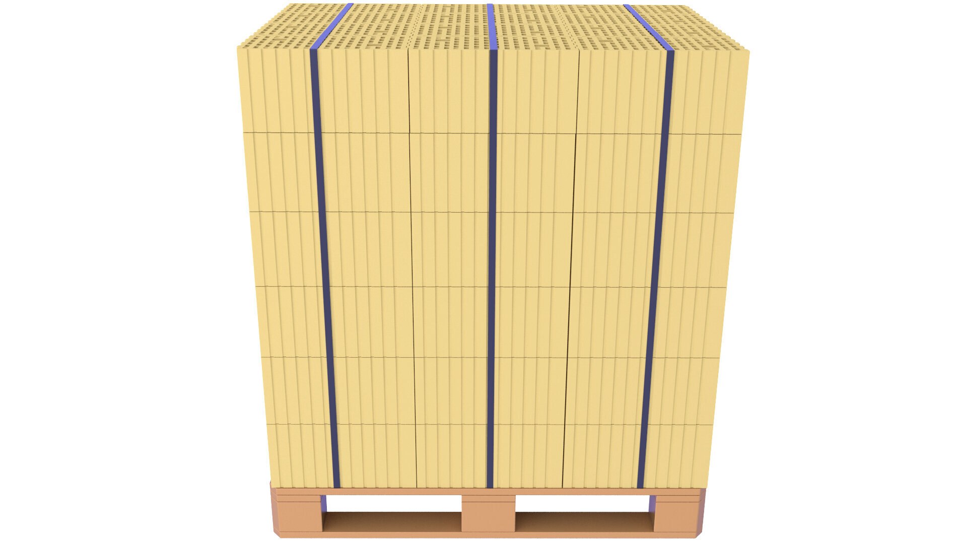 Pallet With Block Brick 19 3D Model - TurboSquid 2003191