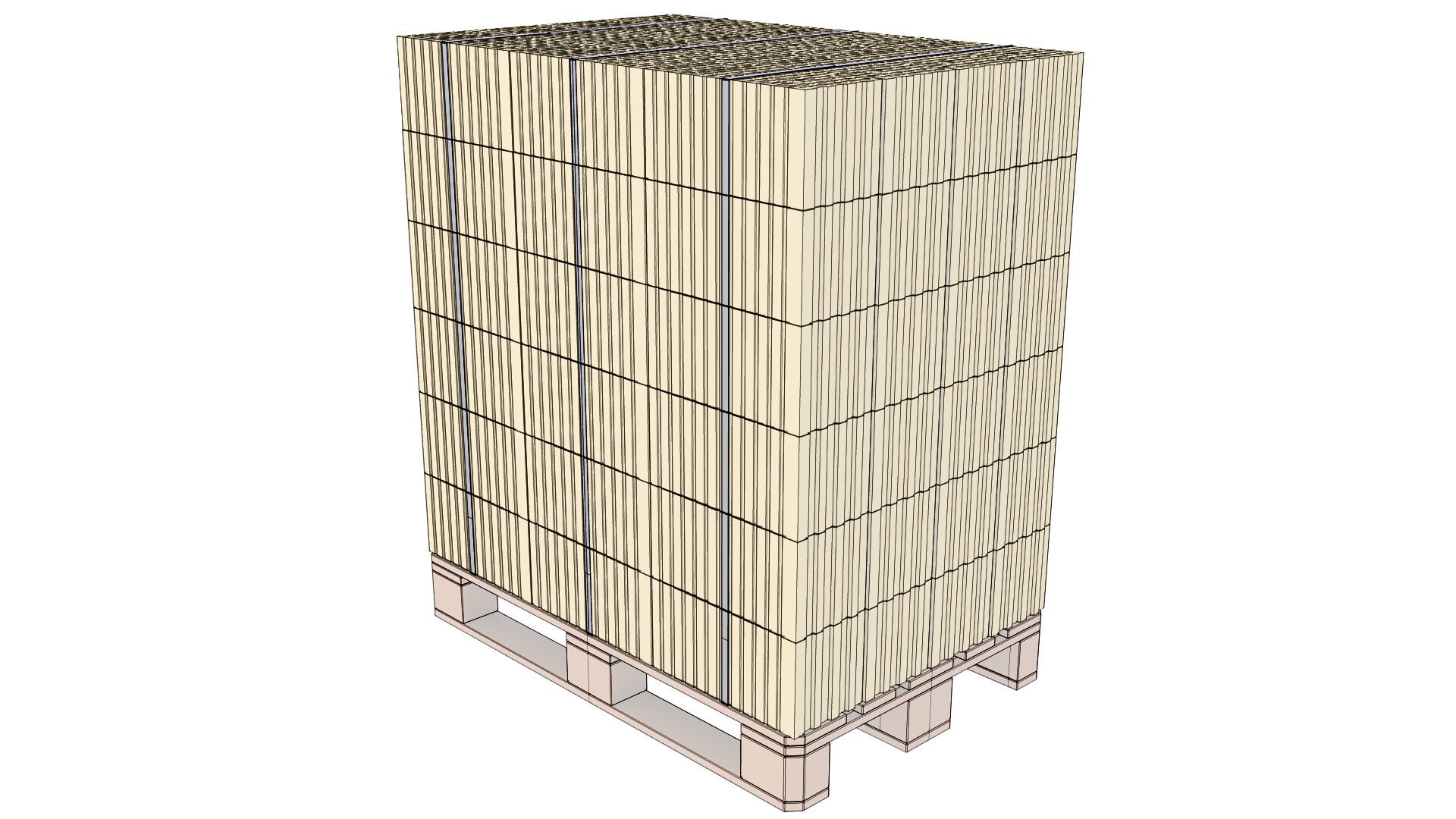 Pallet With Block Brick 19 3D Model - TurboSquid 2003191