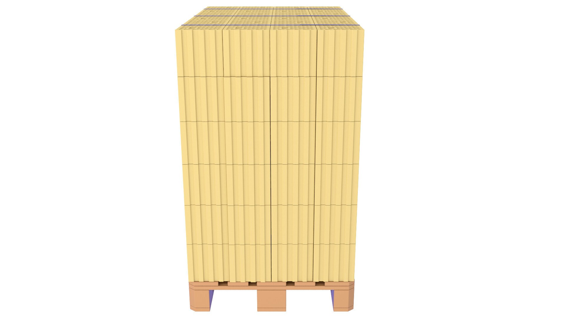 Pallet With Block Brick 19 3D Model - TurboSquid 2003191