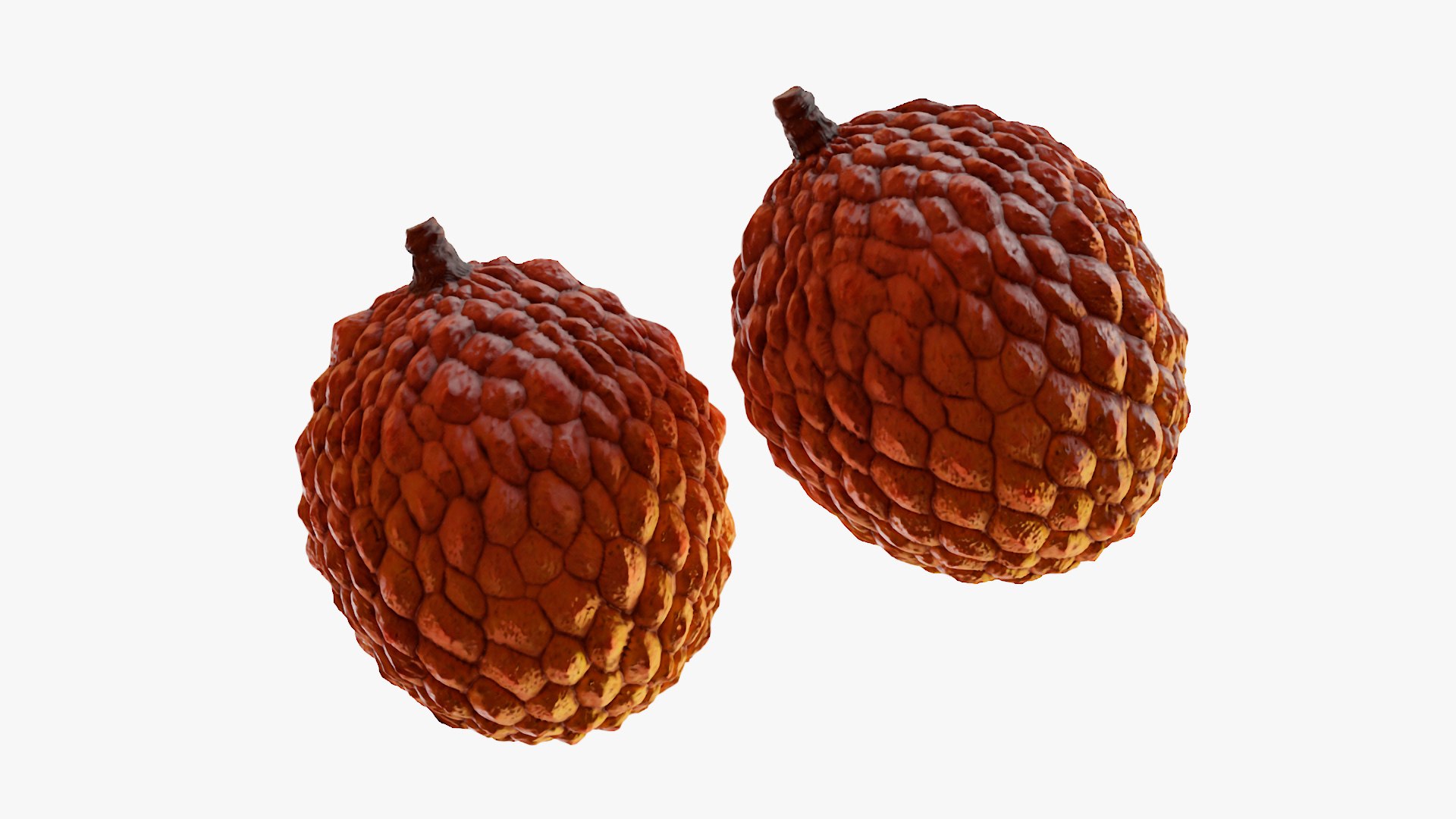 3D Lychee Fruit Yellow - TurboSquid 2255004
