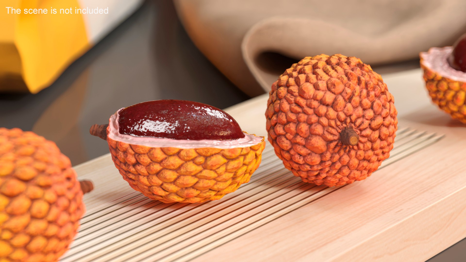 3D Lychee Fruit Yellow - TurboSquid 2255004