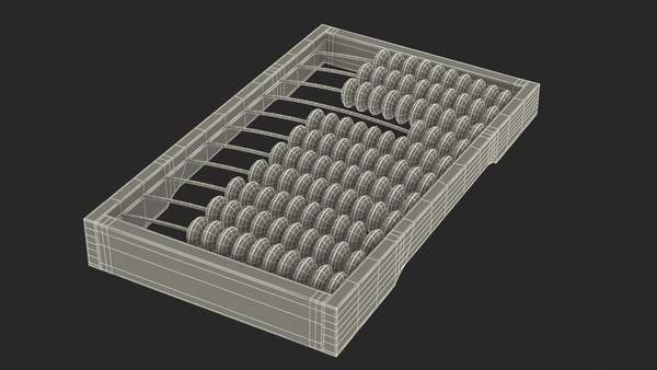 modelo 3d Ábaco de madera soviético vintage - TurboSquid 1654940