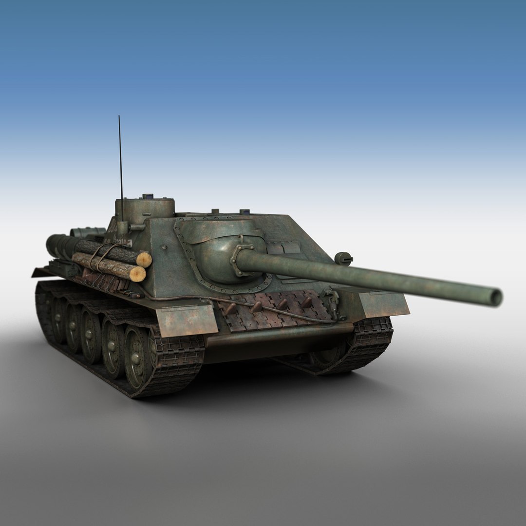 3D Su-100 - Tank - TurboSquid 1488124