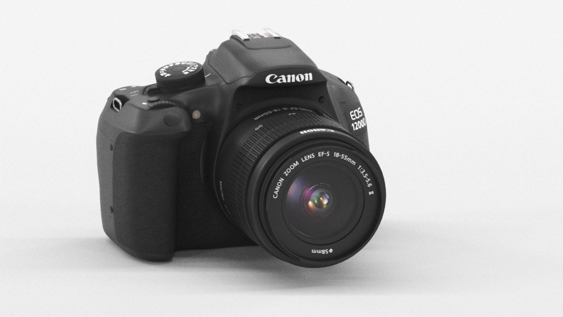 3D Canon EOS 1200D Digital Cameras 18-7 Mpix Model - TurboSquid 2339807