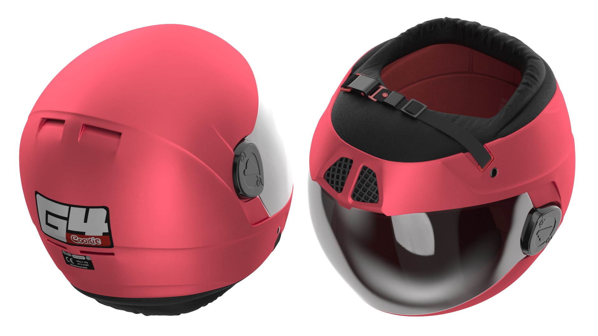 Cookie G4 Skydiving Helmet Red 3D Model - TurboSquid 1726573