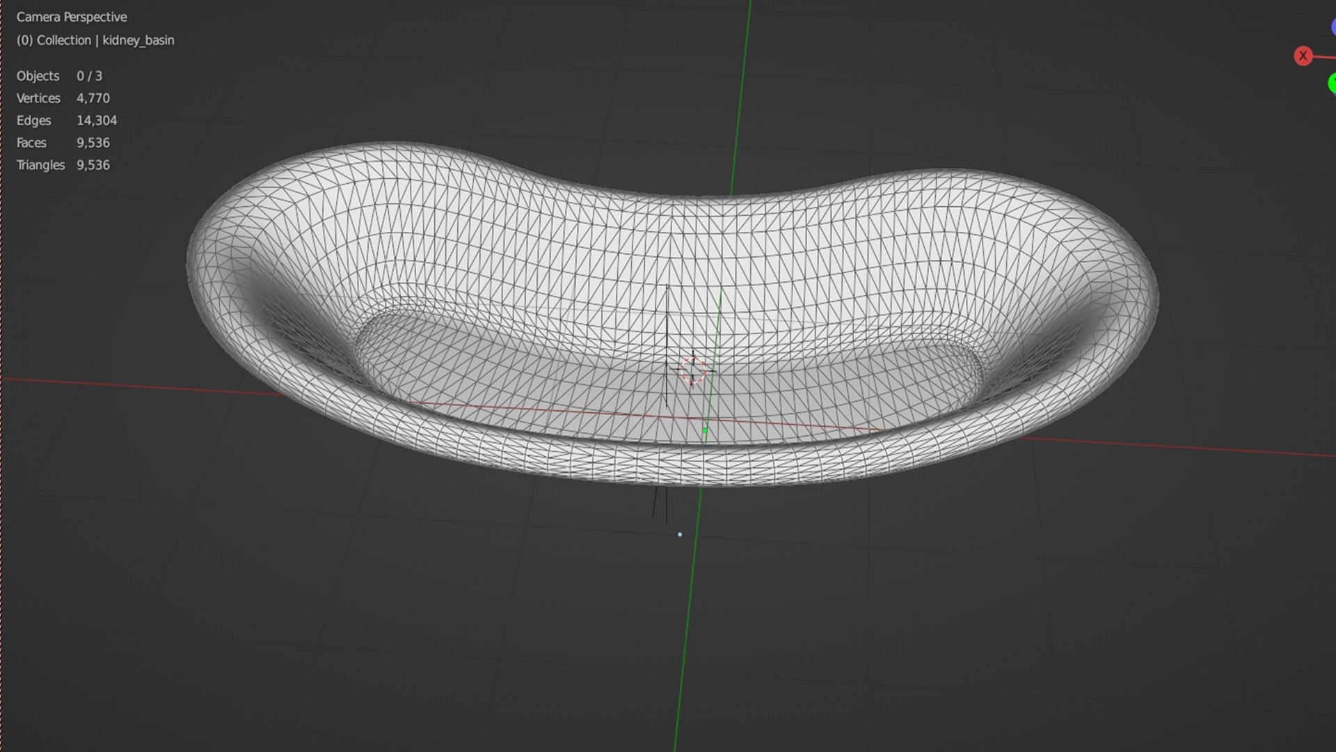 3d model kidney basin