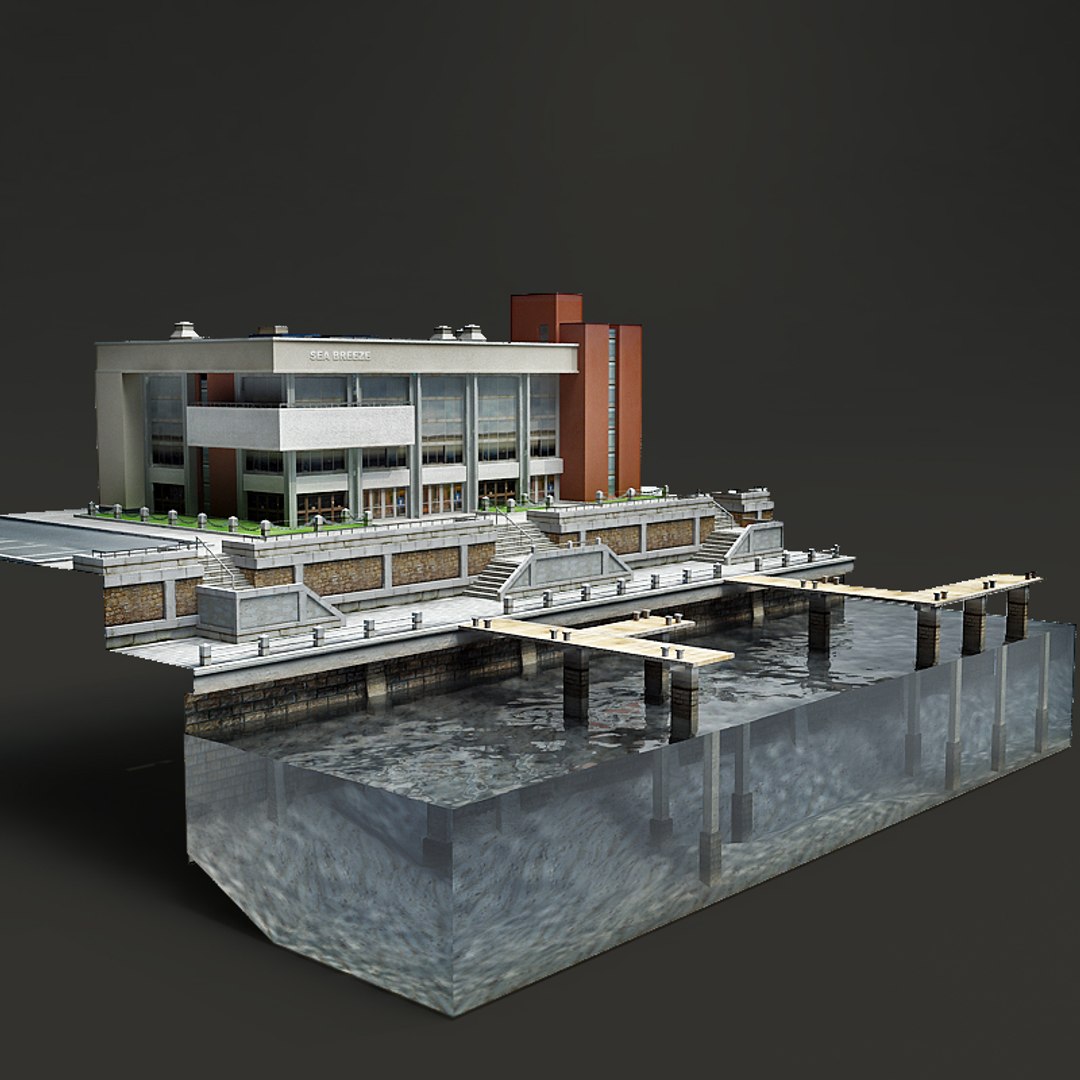 3d Port Sea Model