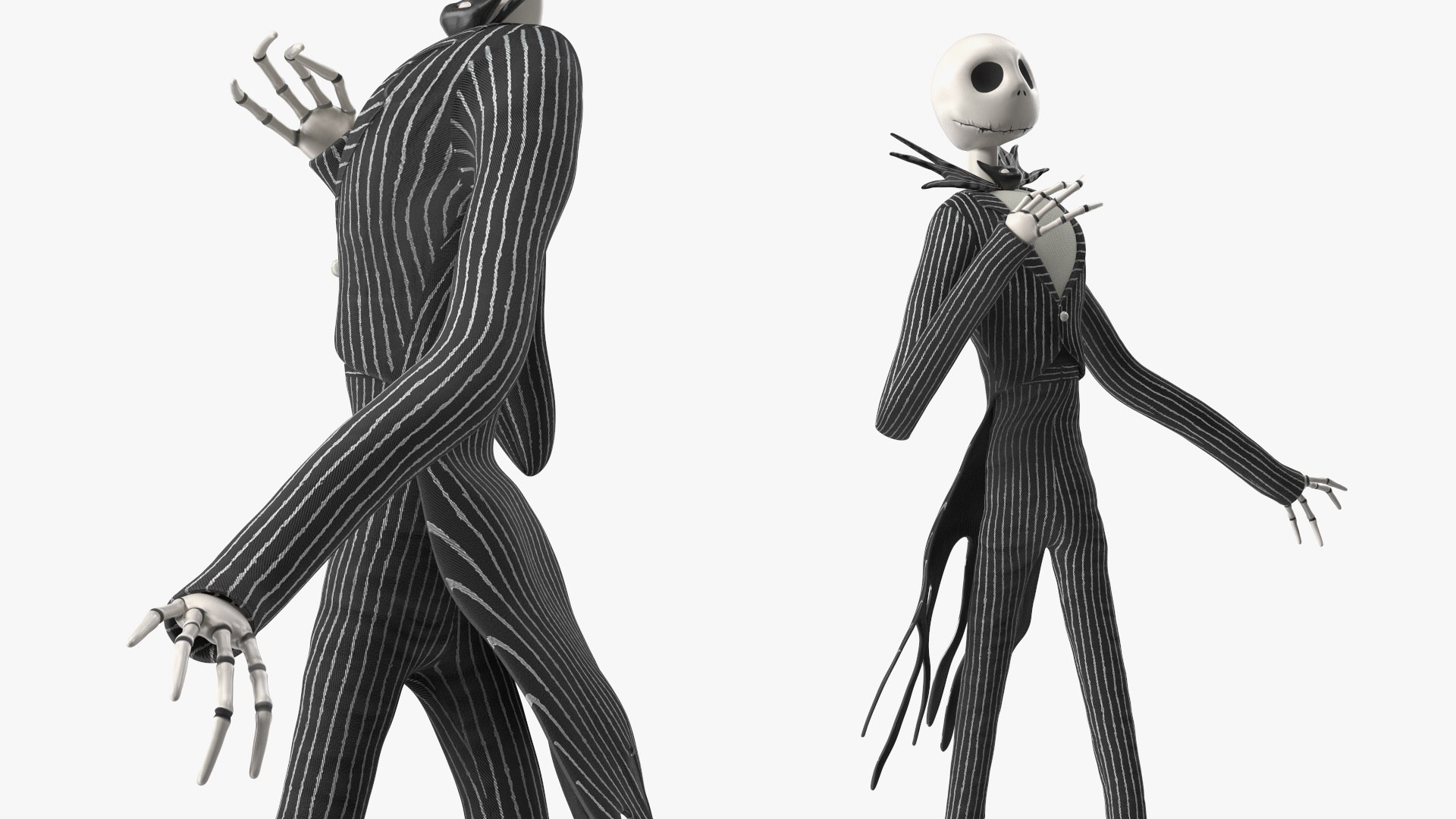 Character Jack Skellington Walking 3D Model - TurboSquid 2006686