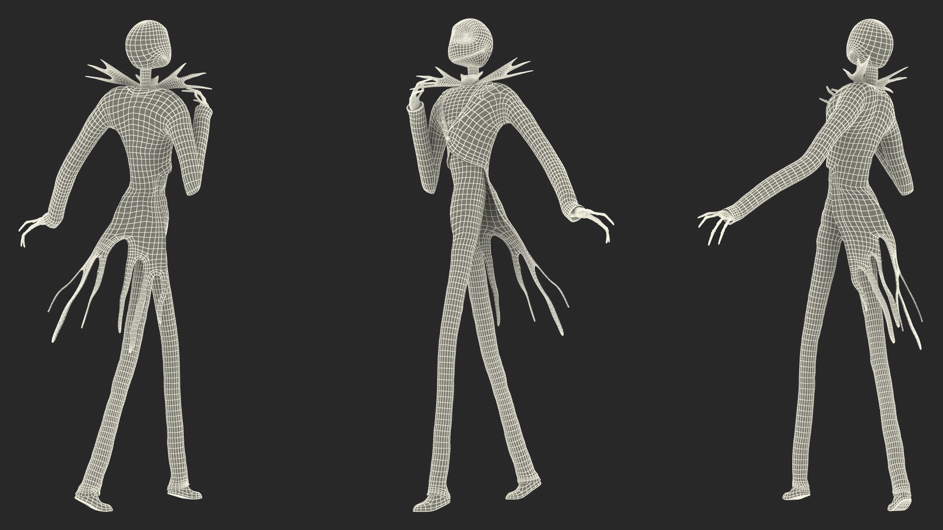 Character Jack Skellington Walking 3D Model - TurboSquid 2006686