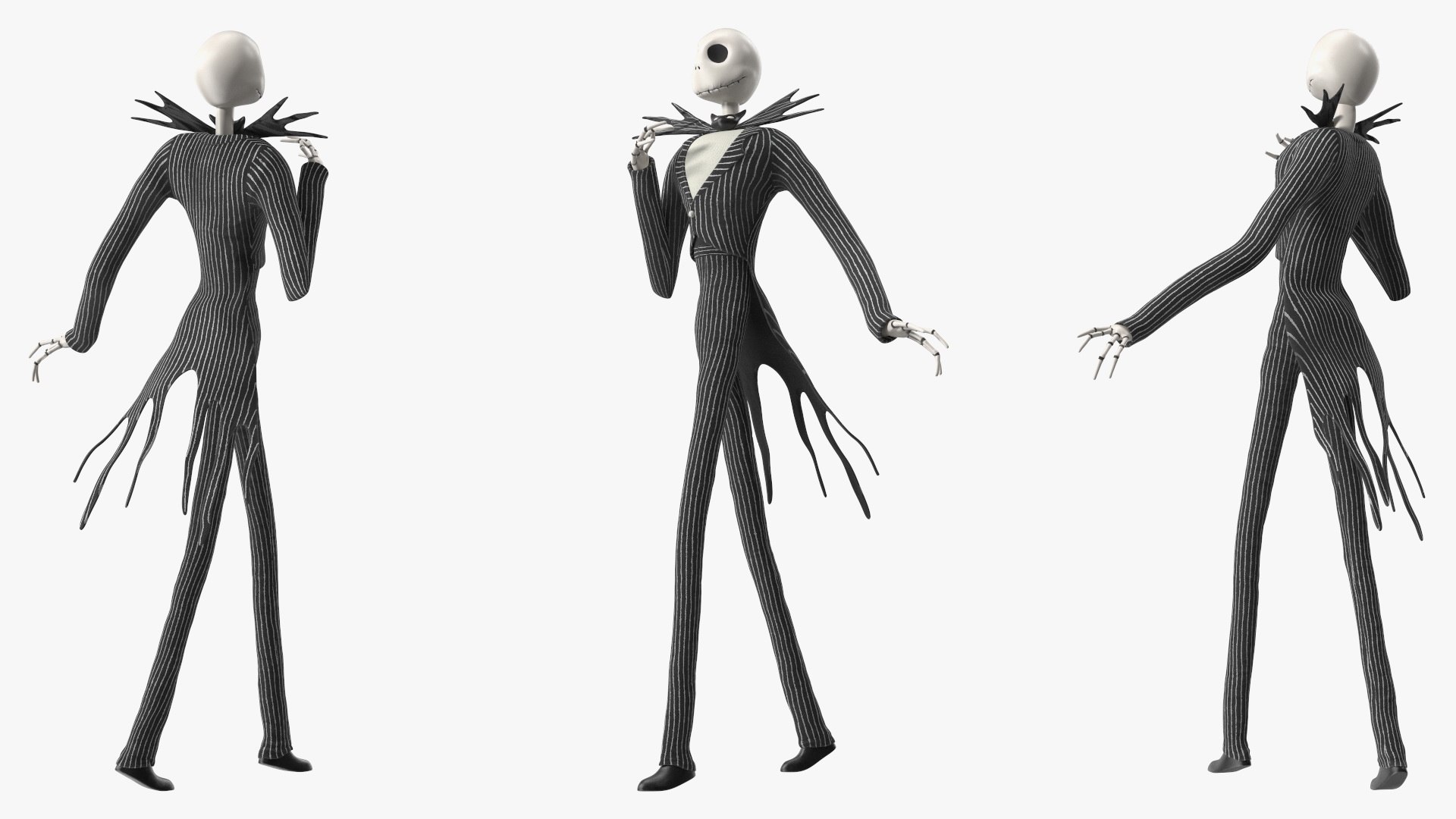 Character Jack Skellington Walking 3D Model - TurboSquid 2006686