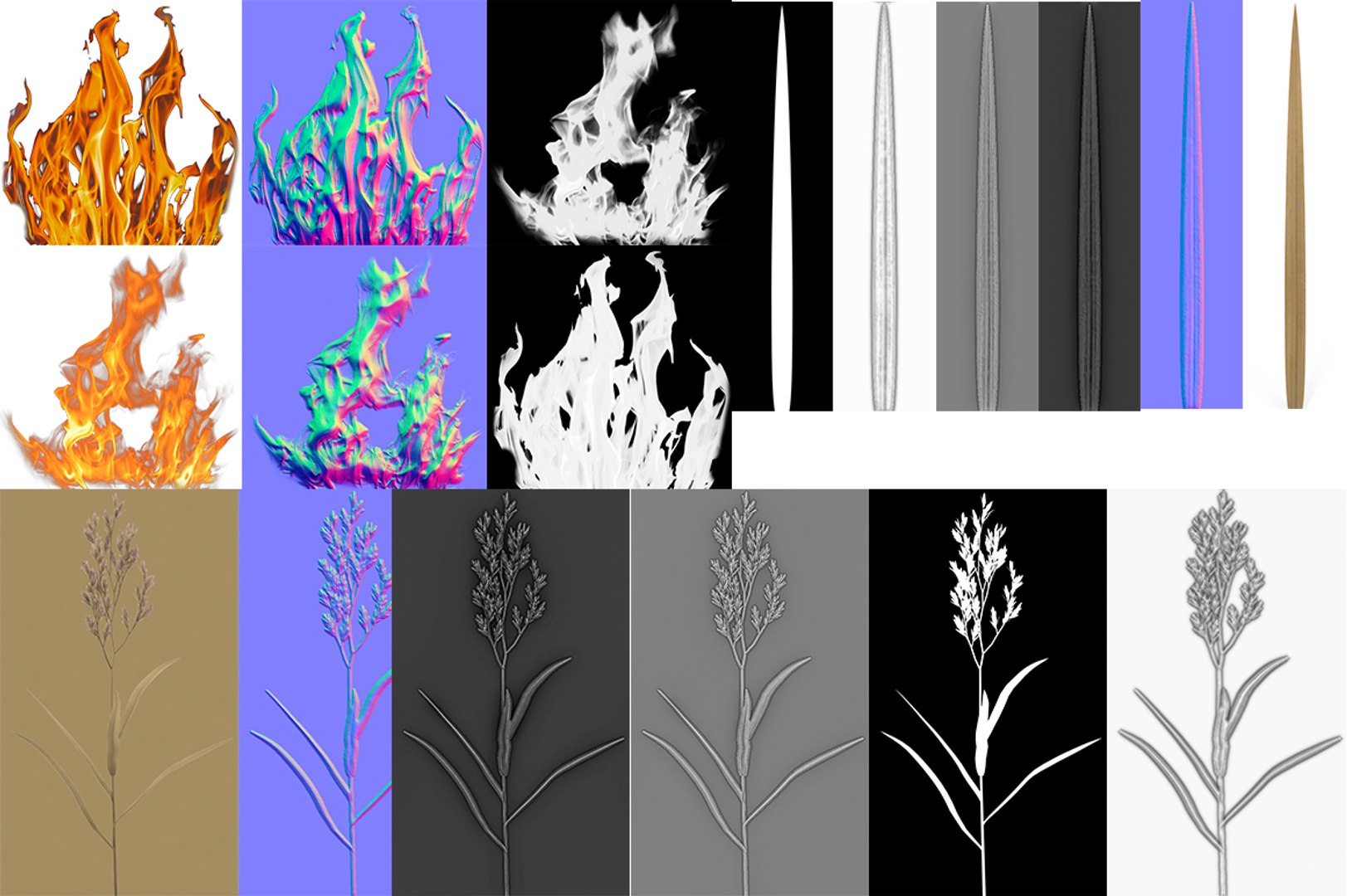 3D model burning grass - TurboSquid 1219334