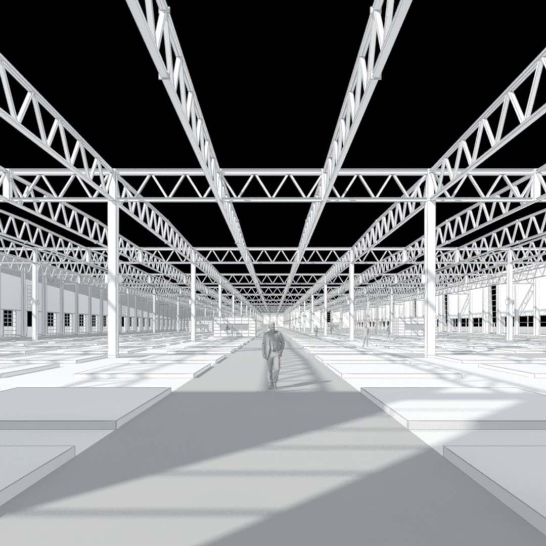 3D Market Markethall Hall Model - TurboSquid 1374661