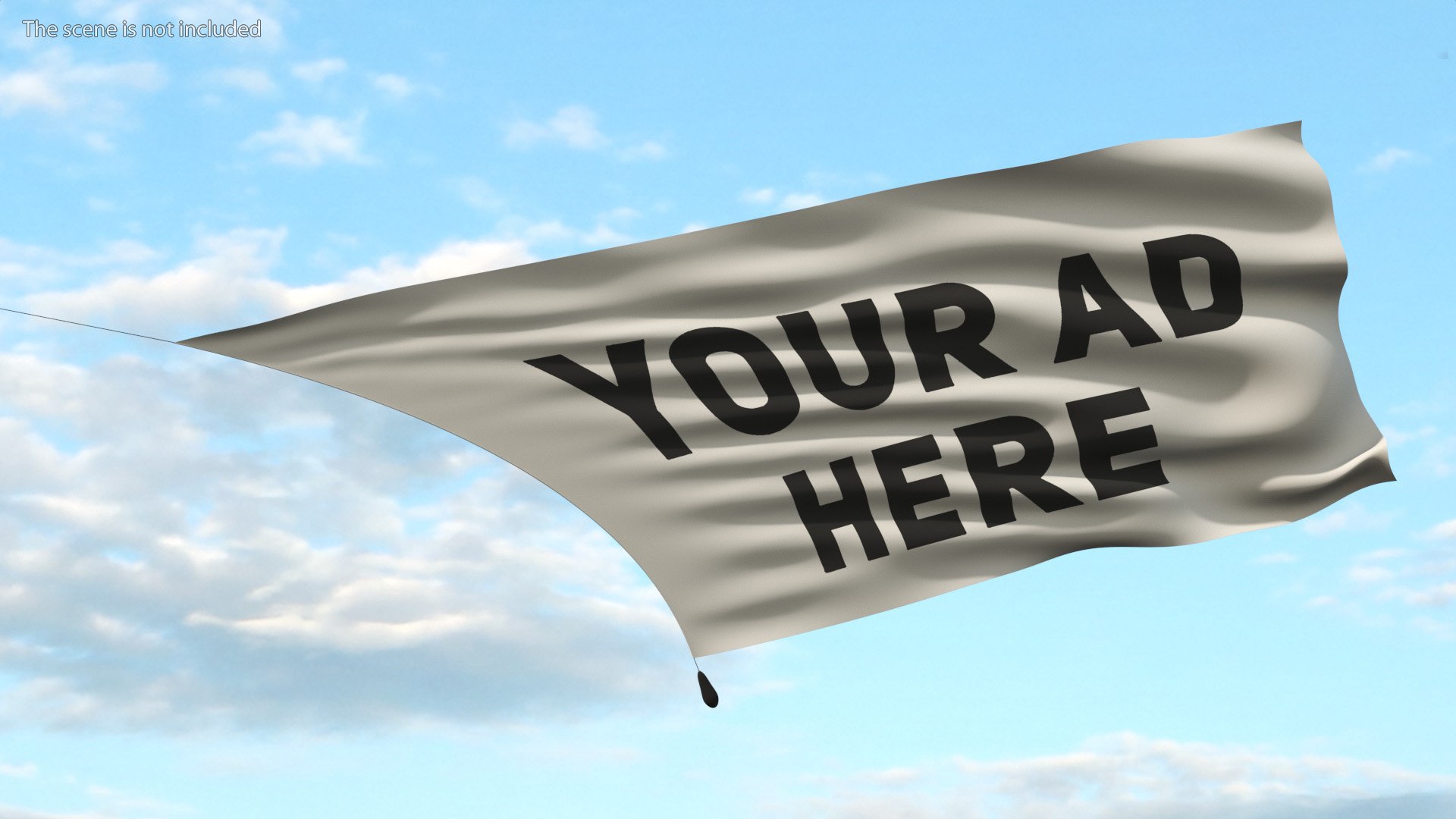 Huge Advertising Air Banner 3D Model - TurboSquid 2344154