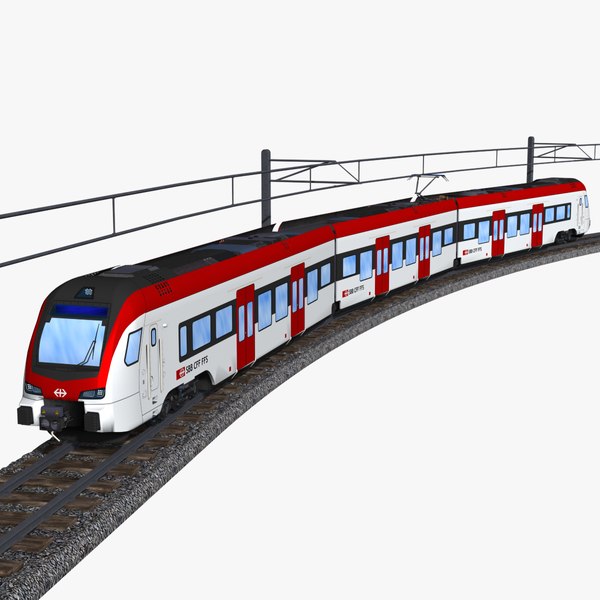 modelo 3d sbb rabe 531 - stadler flirt evo - tren de pasajeros ...