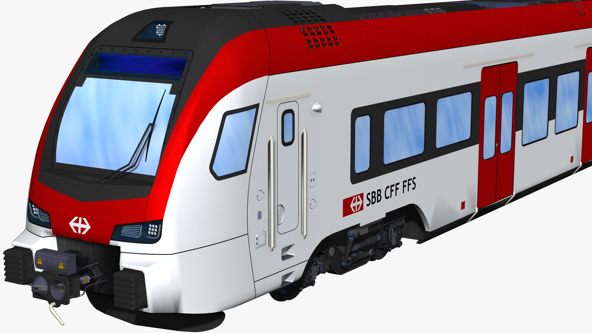 Sbb Rabe 531 - Stadler Flirt Evo - Electric Passenger Train 3D Model ...